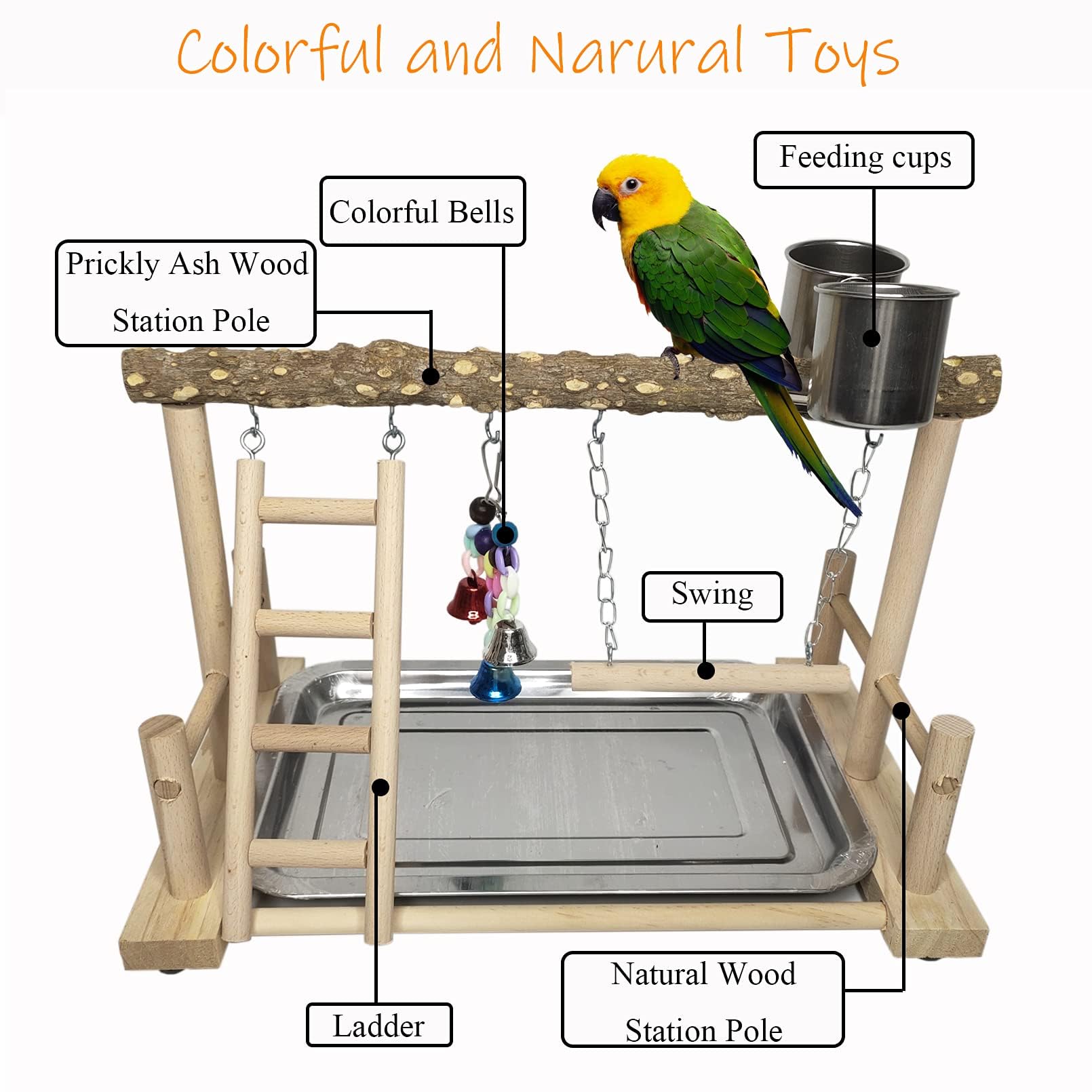 Snapklik.com : PINVNBY Bird Playground Parrot Playstand Birds Play ...