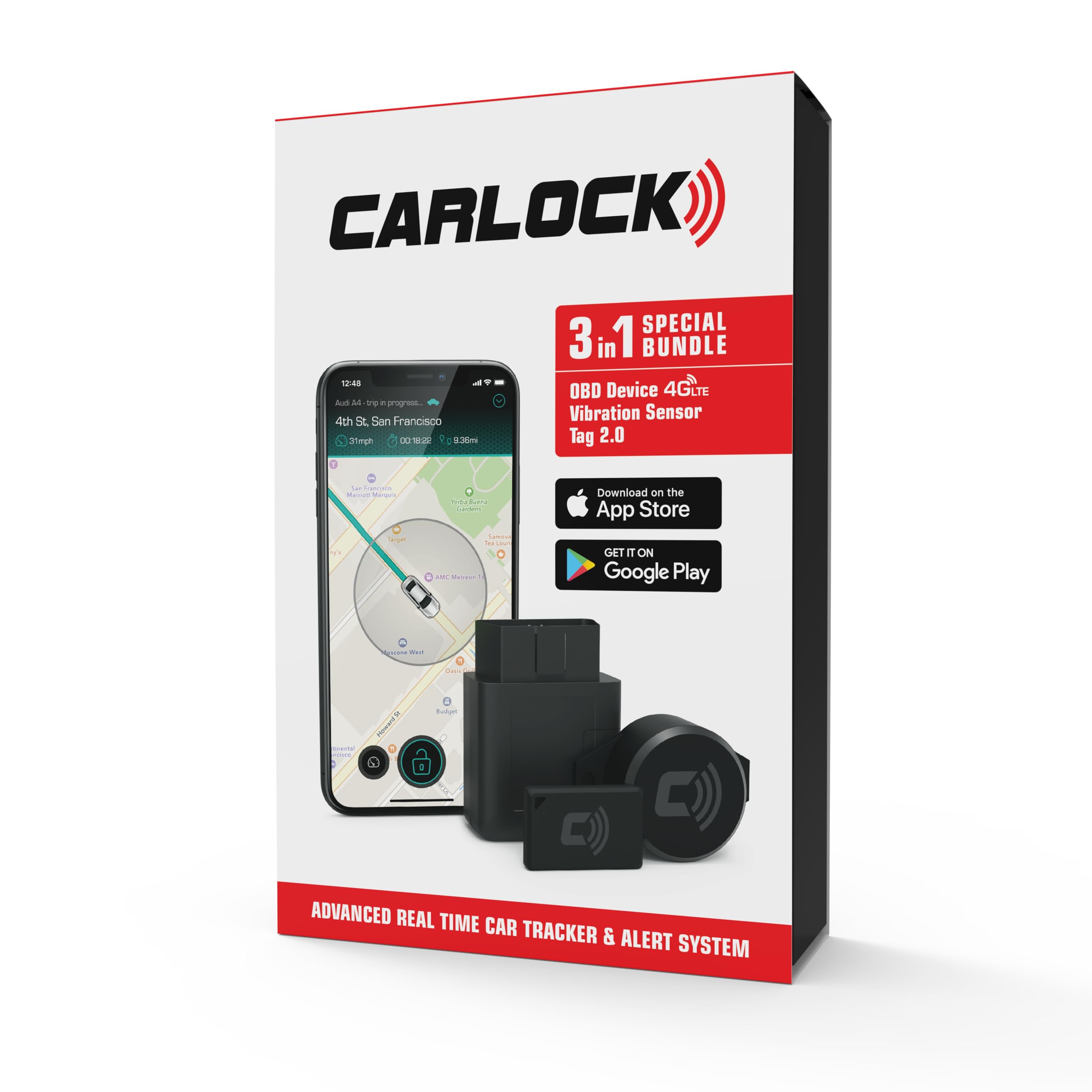 Amazon.com: CARLOCK Ultimate Security Bundle 2.0: Real-Time Tracker ...