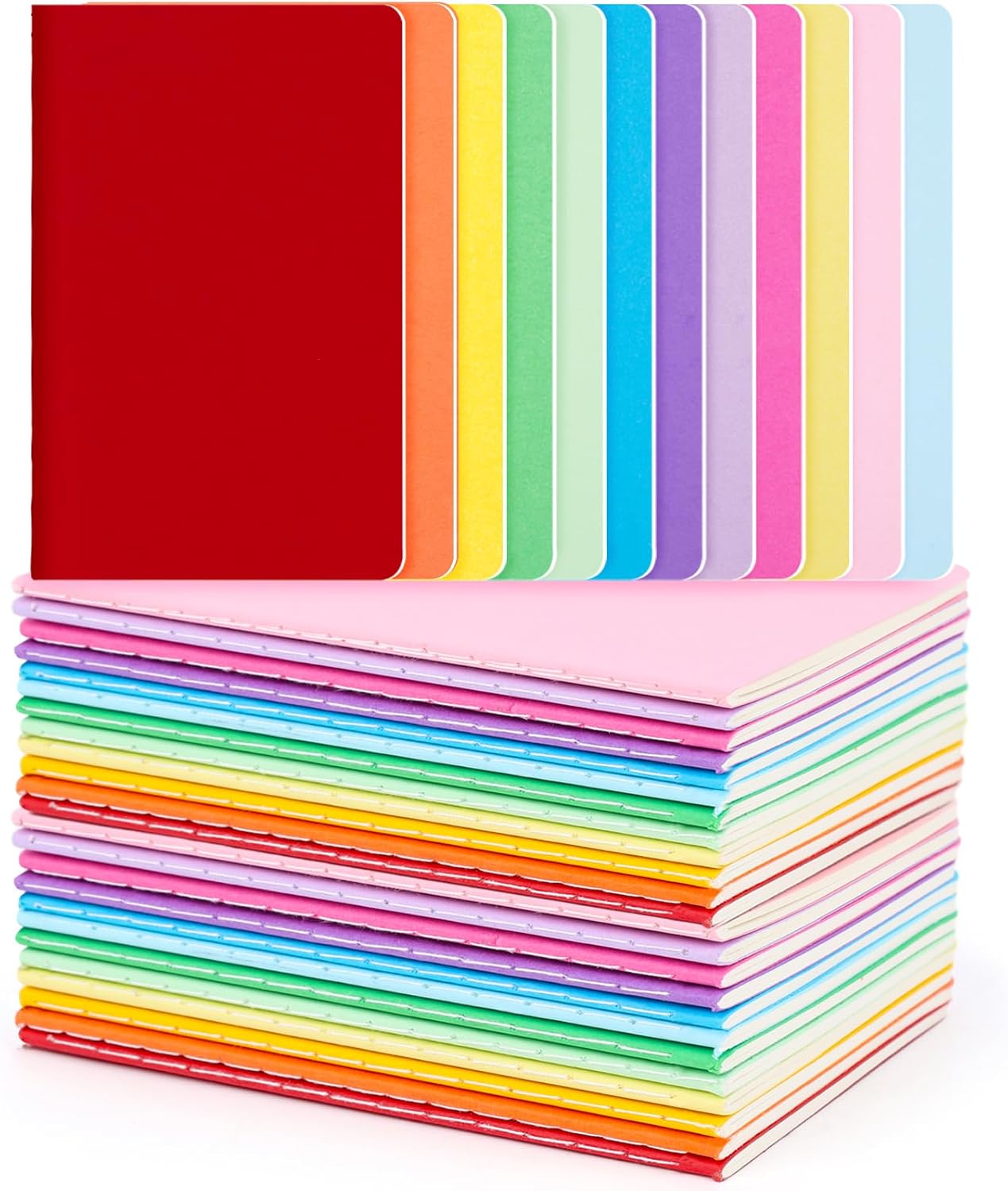 Amazon.com : HEYPLACE 24PCS Mini Notebooks, Lined Pocket Notepads 3.5 x ...