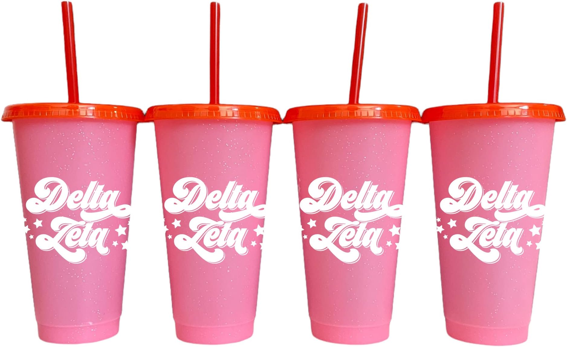 Amazon.com | Sorority Shop Delta Zeta Tumbler with Straw - Candy Heart ...