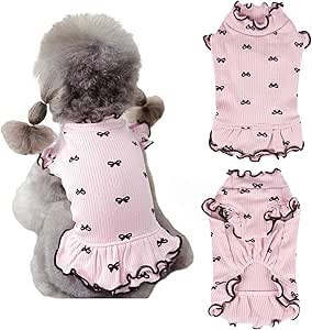 Amazon.com : Yoolhamy Small Dog Clothes Extra Small Dogs Spring Summer ...