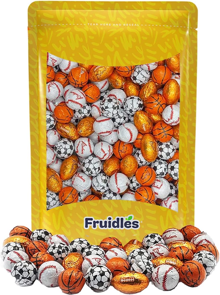 Amazon.com: Chocolate Super Sports Ball Candy Basketballs, Footballs ...