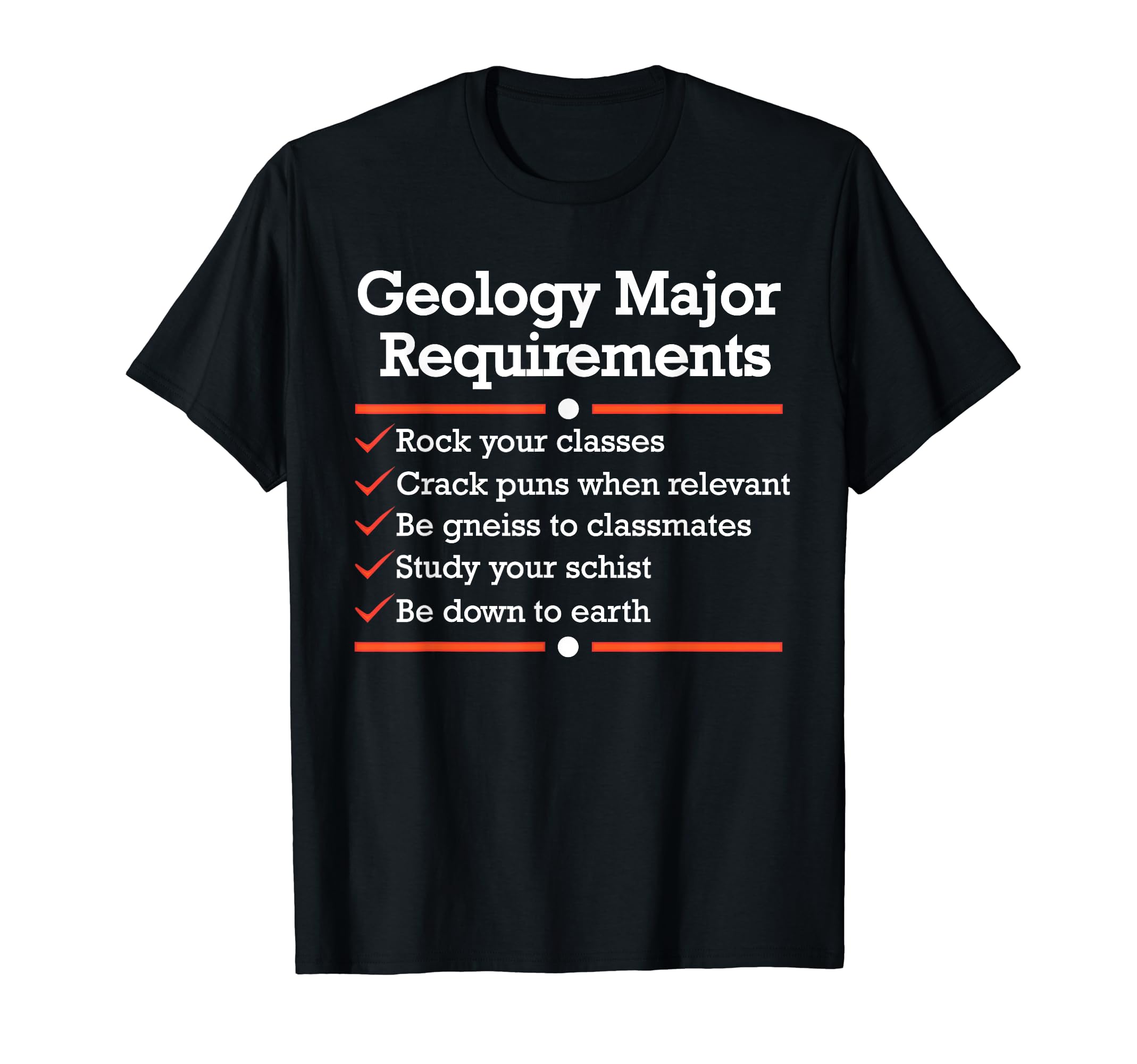Amazon.com: Geology Major Requirements Checklist: Funny Geologist Shirt ...