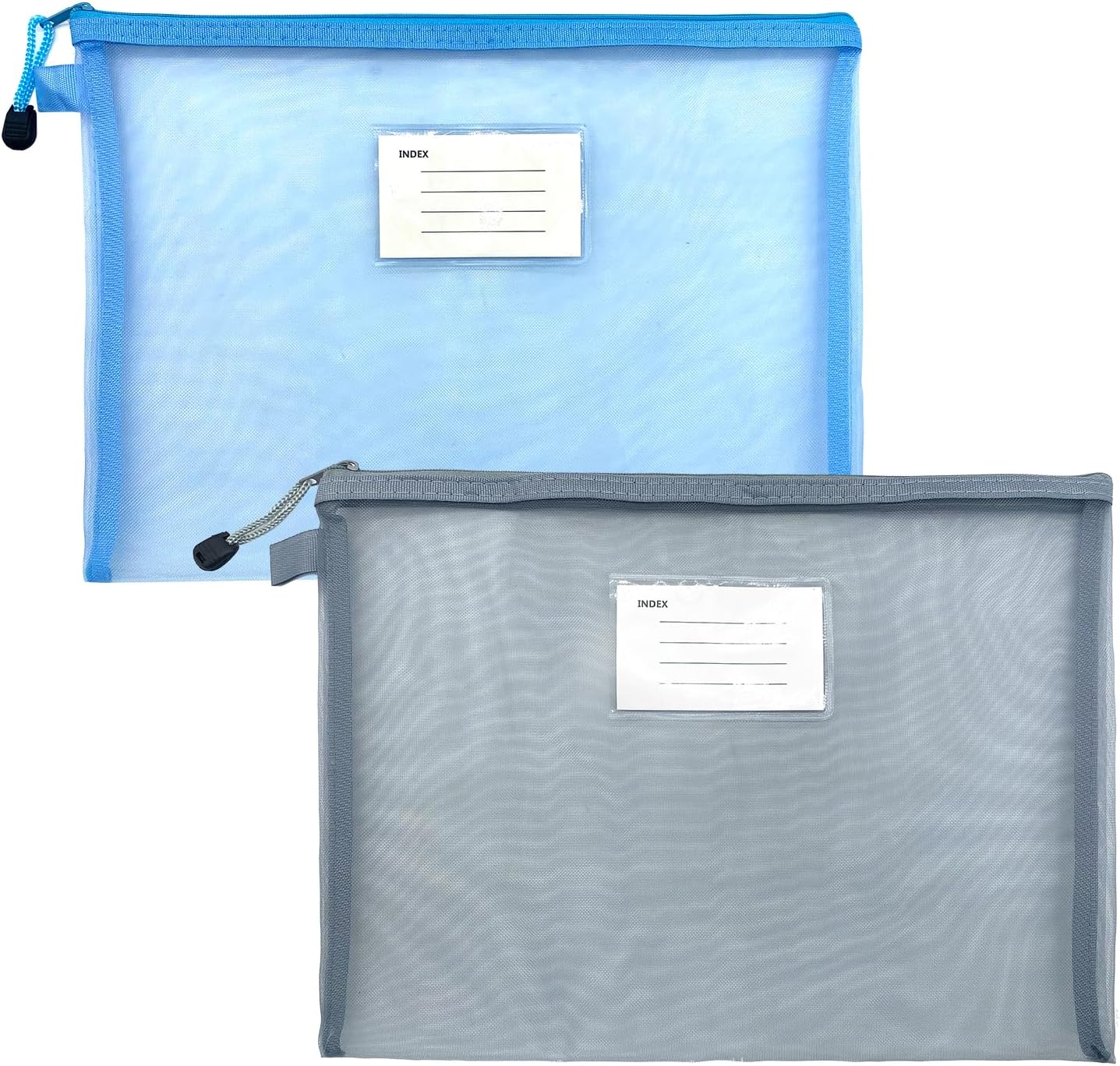 A4 Zip Wallets Mesh, 2pcs Document Wallets A4 Wallet Folder A4 Mesh ...