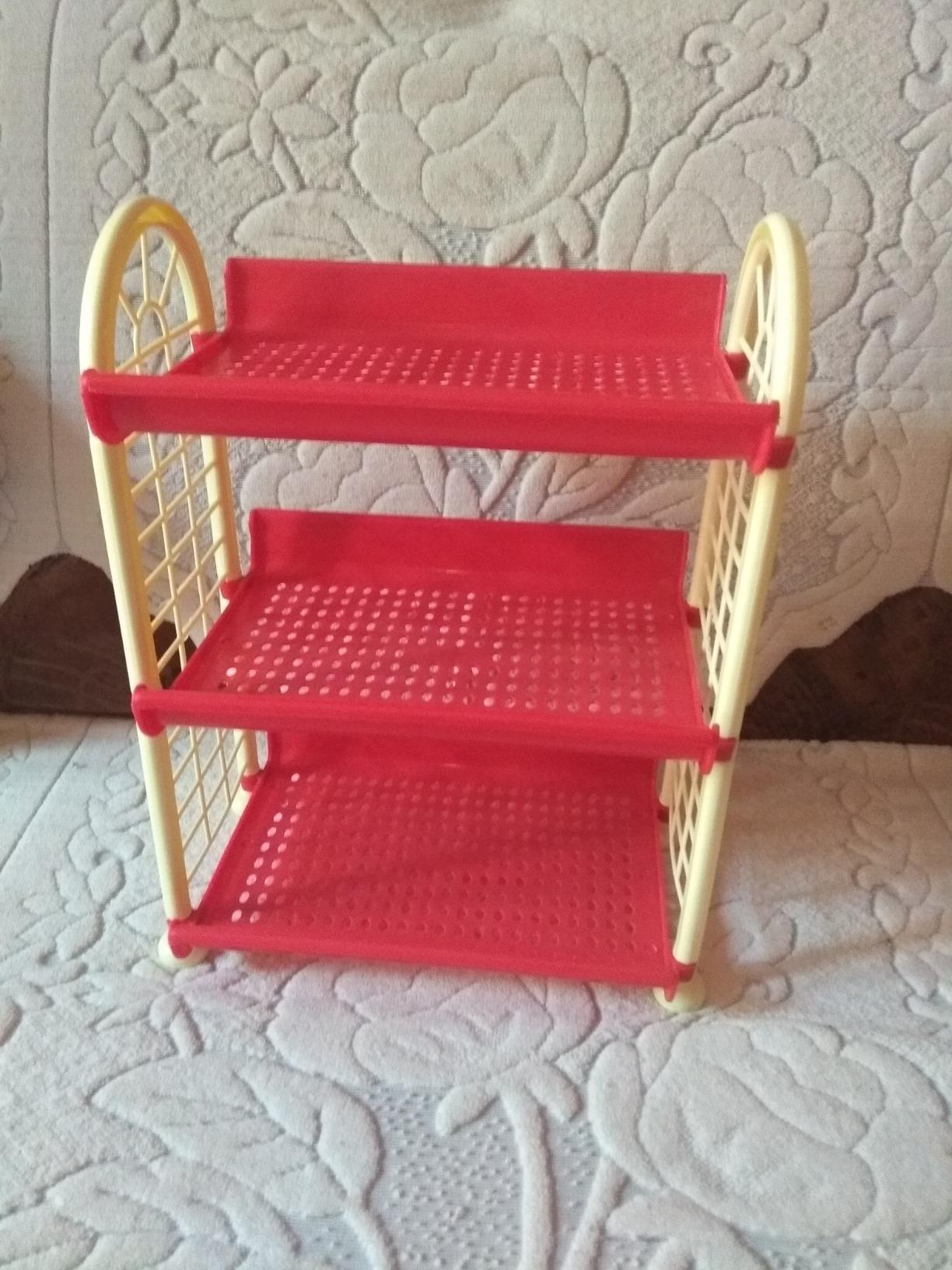 Krishna Plastic 3 Tier Rack Storage Shelf- Green : Amazon.in: Home ...