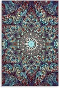 Amazon.com: Mandelbrot Set Full Poster Canvas Wall Art Posters For Room ...