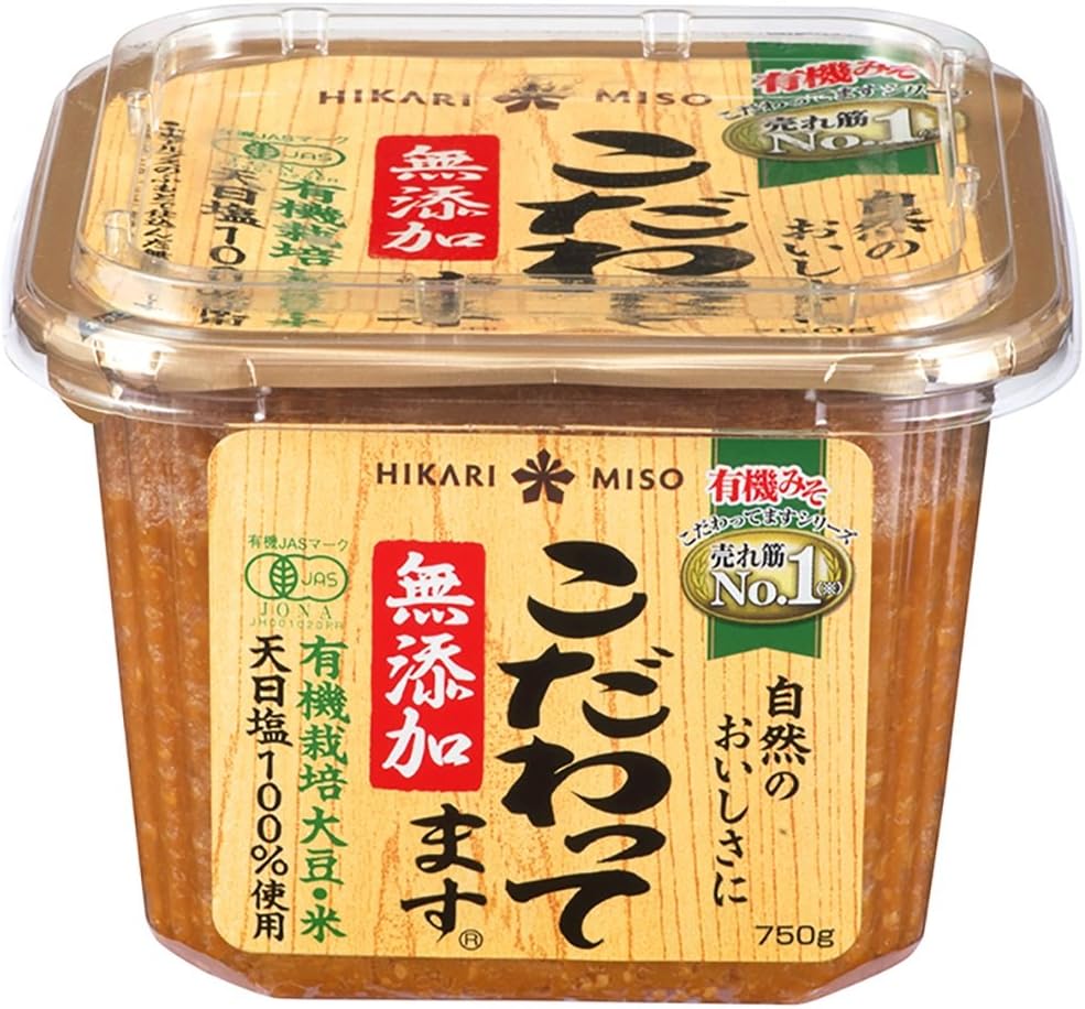 Amazon.com: TWIN PACK! Hikari ORGANIC Red Miso Paste - 2 tubs, 17.6 oz ...