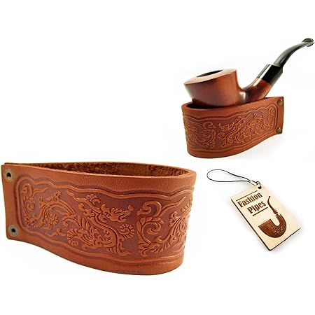 Amazon.com: Handmade Genuine Leather Stand Holder for Tobacco Smoking ...