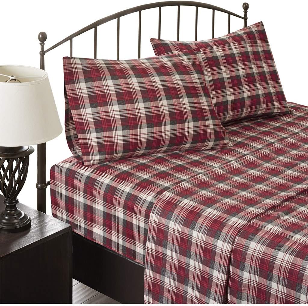 Amazon.com: Woolrich Cotton Sheet Set Cottage Charms Print, 100% Cotton ...