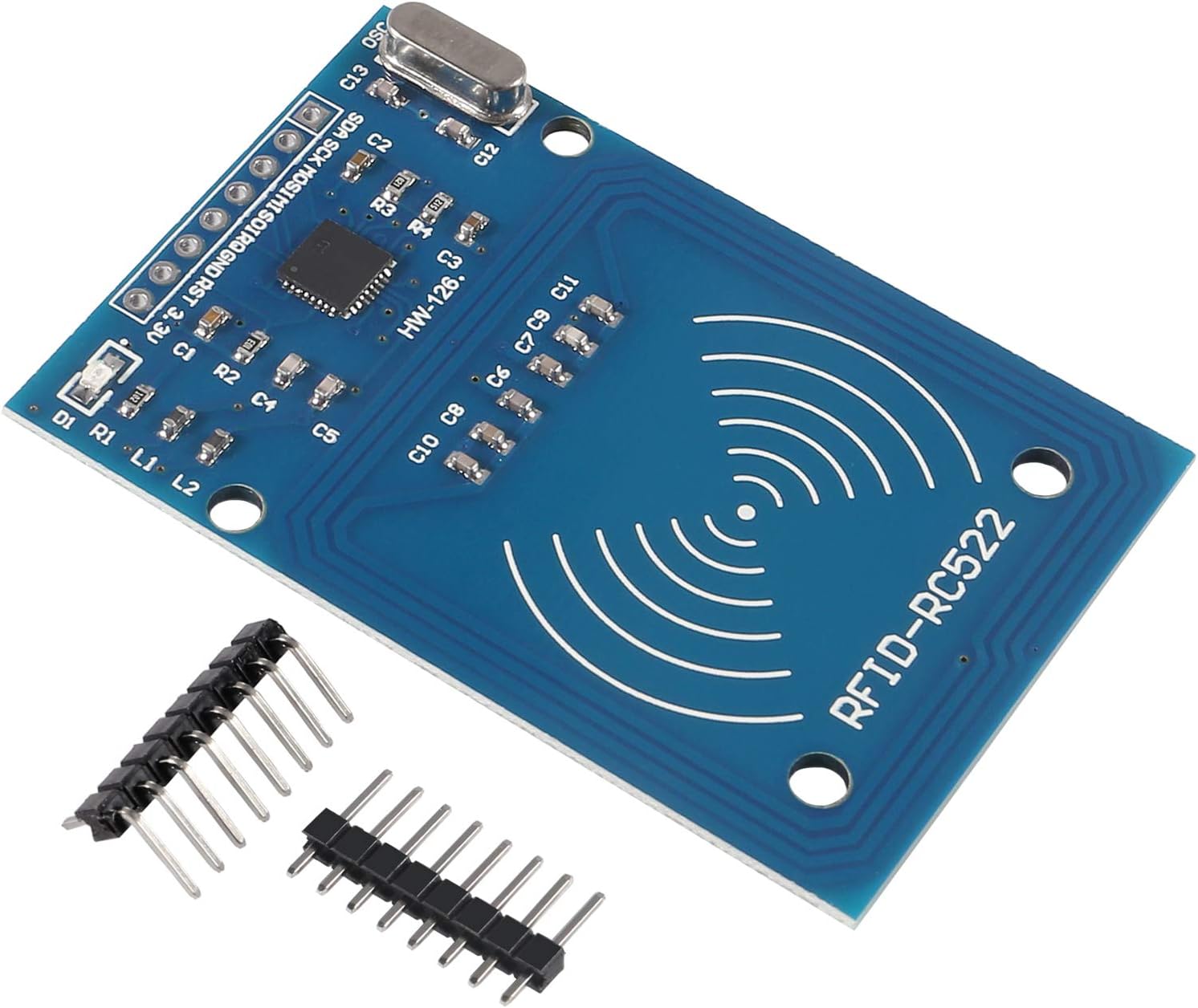 AITRIP 5 PCS RC522 RFID RF IC Card Sensor Module with S50 White Card ...