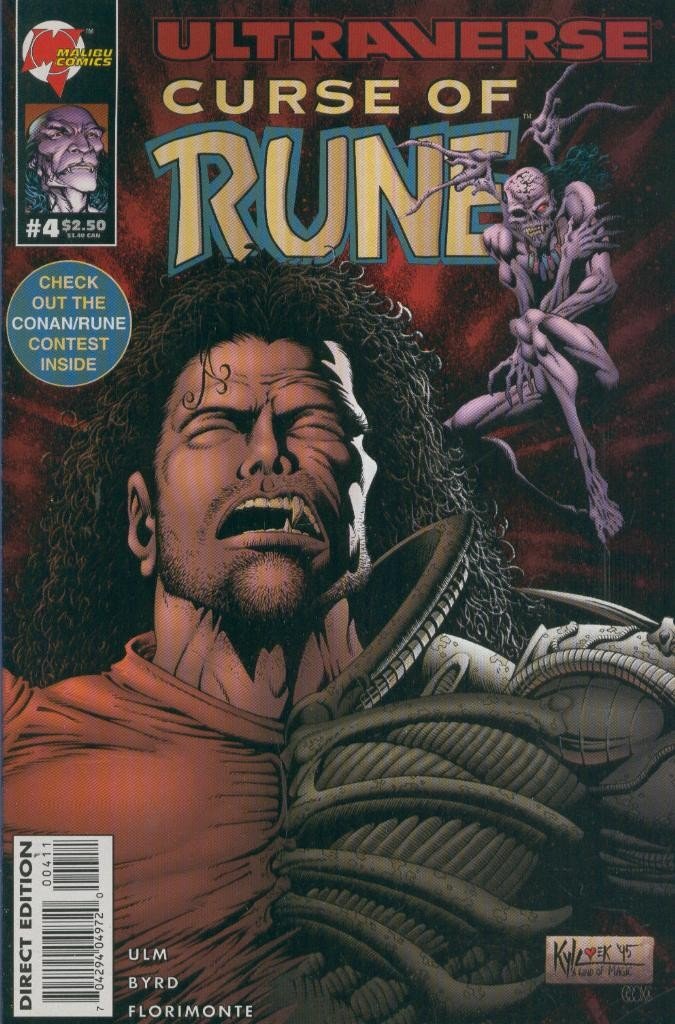 Curse of Rune #4 (Ultraverse) Vol. 1 August 1995: Chris Ulm, Mitch Byrd ...