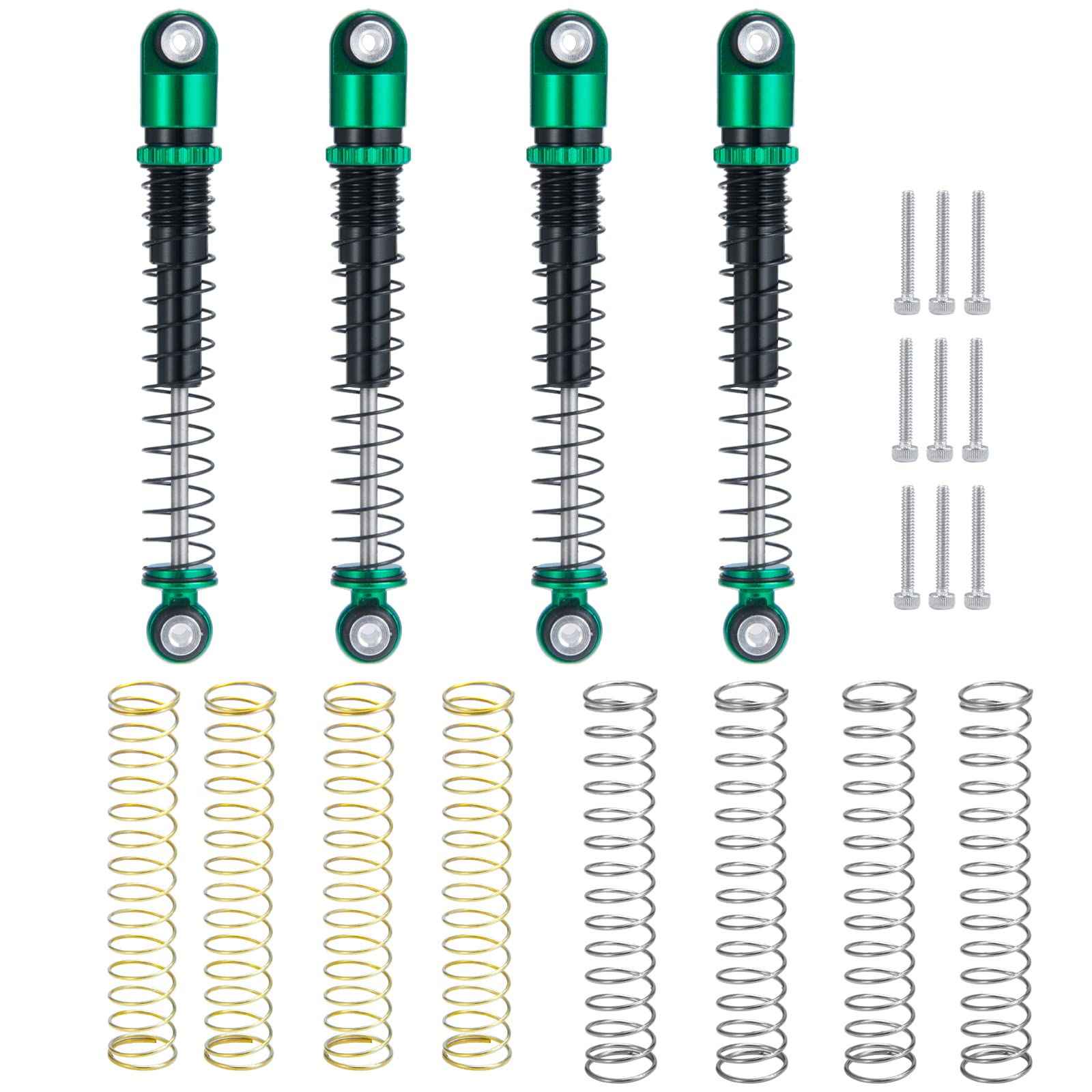 1/24 Scale Crawler Parts MOHERO 48mm Adjustable RC Shocks - Aluminum ...