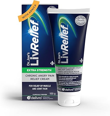 LivRelief Extra Strength Chronic Angry Pain Relief Cream with Arnica ...
