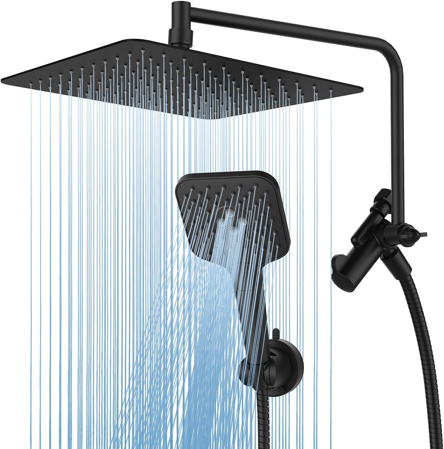 Gabrylly Shower Heads with Handheld Spray Combo, 10" High Pressure ...