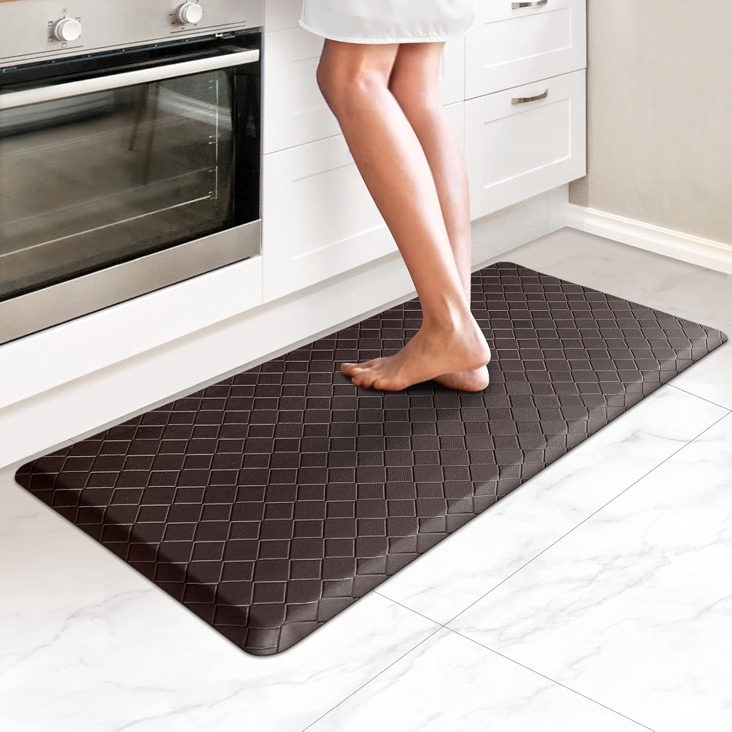 Amazon.com: HappyTrends Kitchen Mat Cushioned Anti-Fatigue Kitchen Rug ...