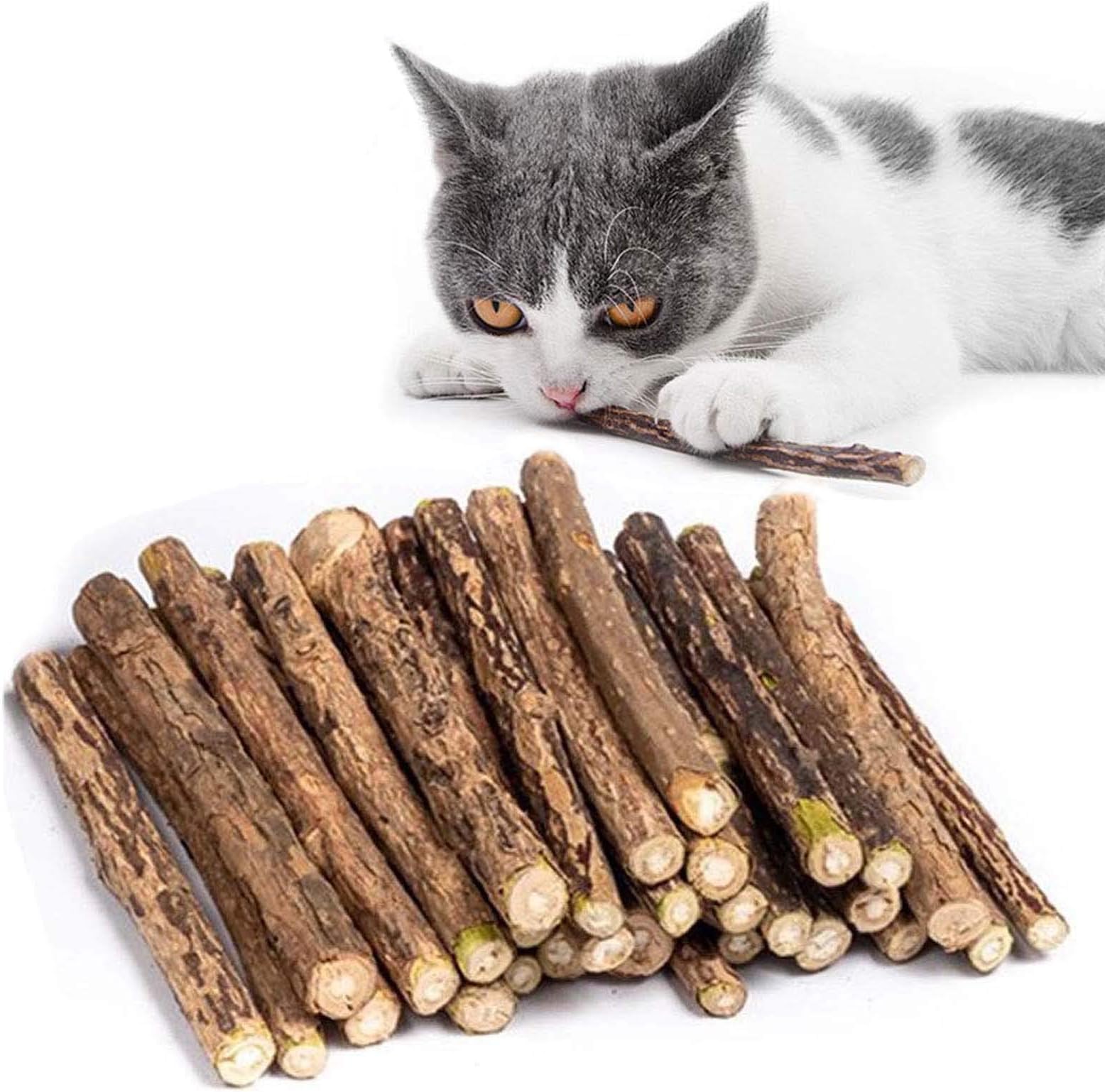 30Pcs Cat Catnip Sticks, Cat Chew Sticks, Cat Catnip toys, Natural ...