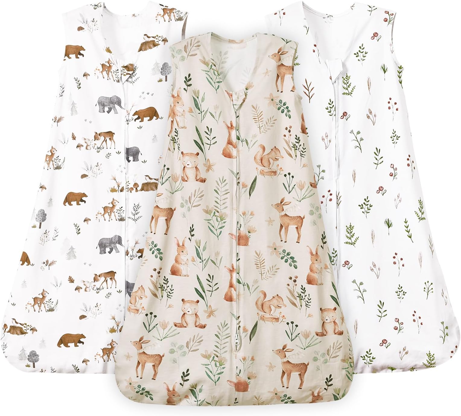 Amazon.com: Unnivoll Baby Sleep Sack 6-12 Months 3 Pack 100% Cotton ...