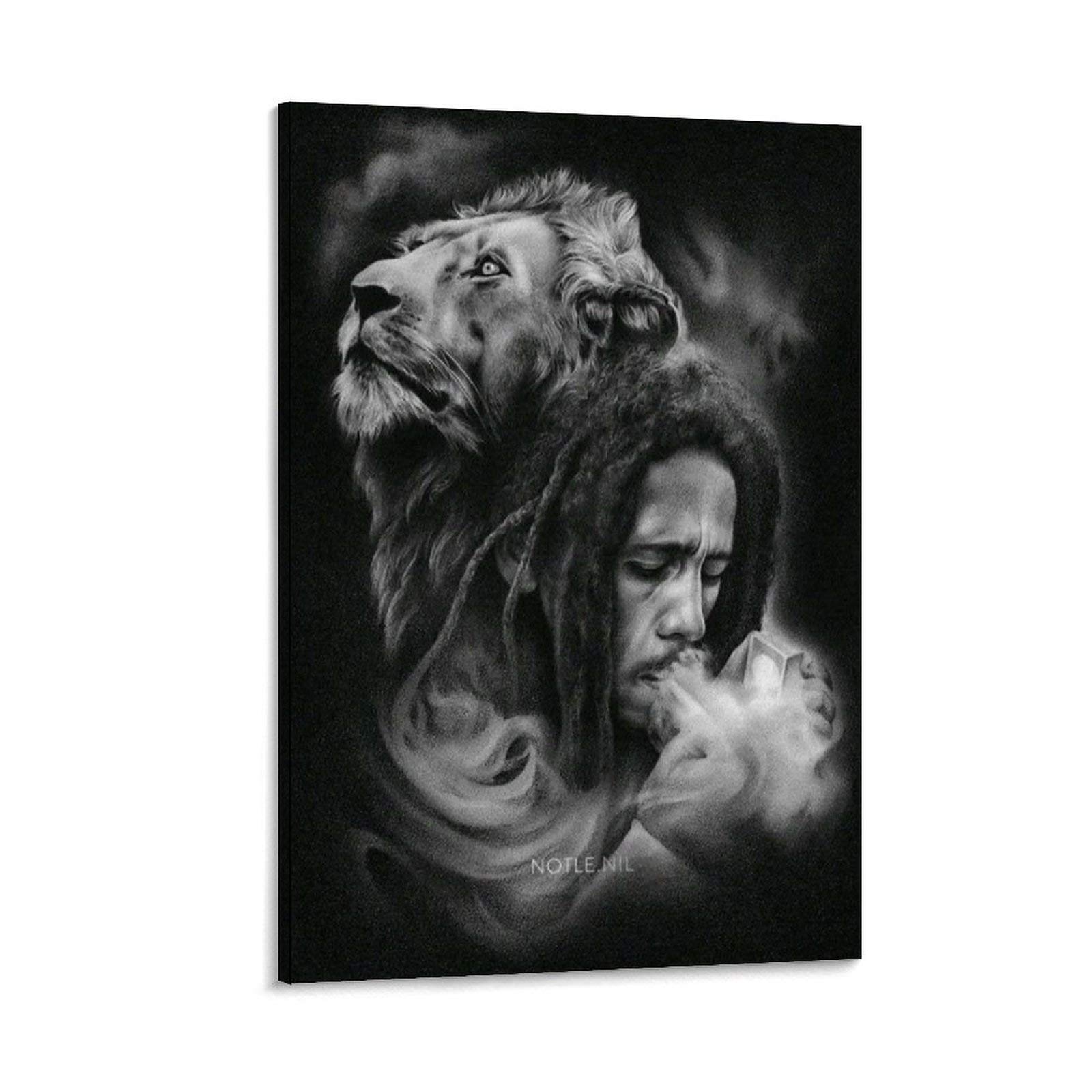 Bob Marley Lion Head Poster