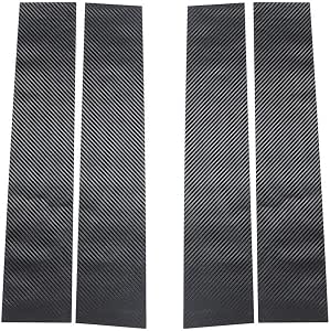 Amazon.com: Sufeasdf Door Window Pillar Post Decal Sticker Carbon Fiber ...