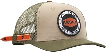 Amazon.com: BRUNT Curved Brim Snapback - Army Green - Work Hat with ...