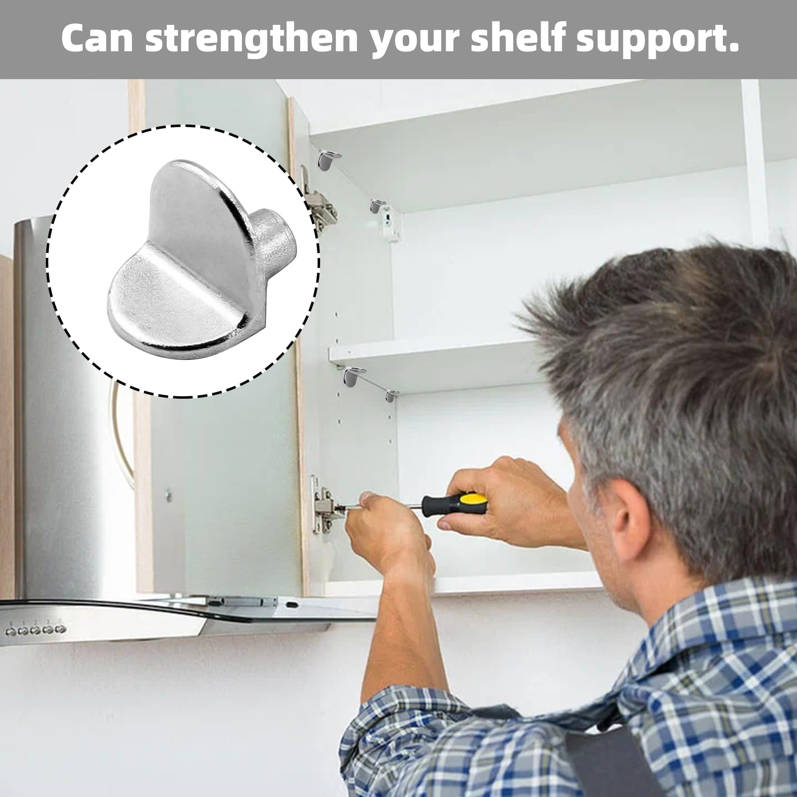 20PCS Shelf Support Pegs L Shape Cupboard Shelf Pegs 5mm Nickel Plated ...