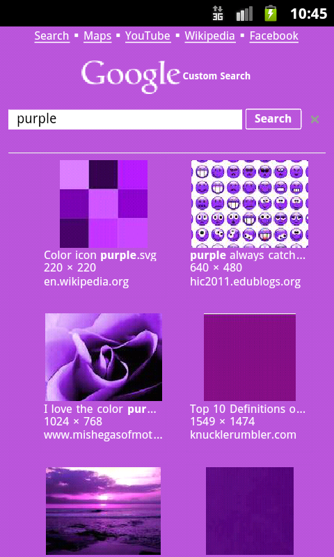 Purple Search for Google - App on Amazon Appstore