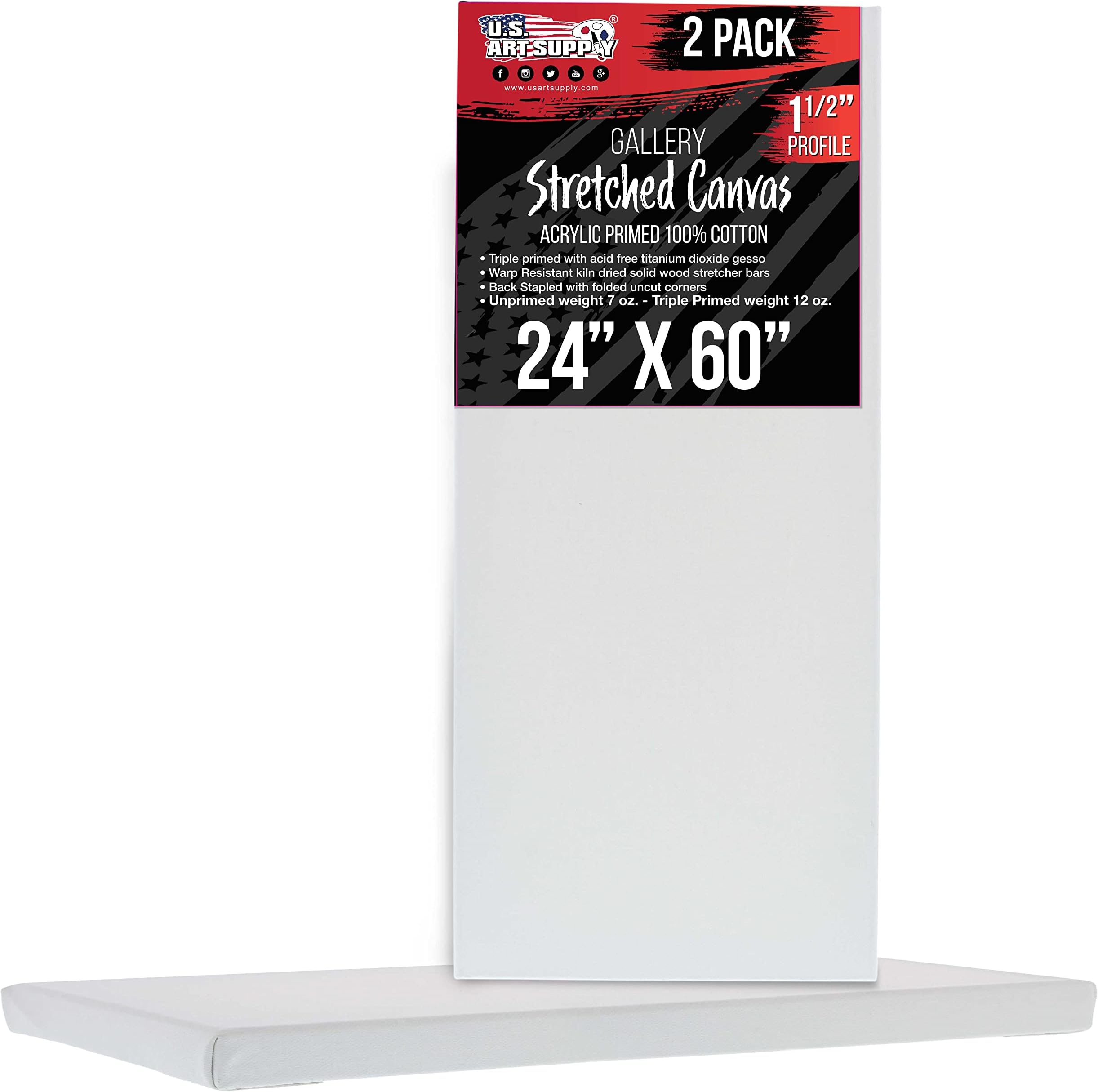 Amazon.com: Large Canvases for Painting, 36x48 Inch 2-Pack Painting ...