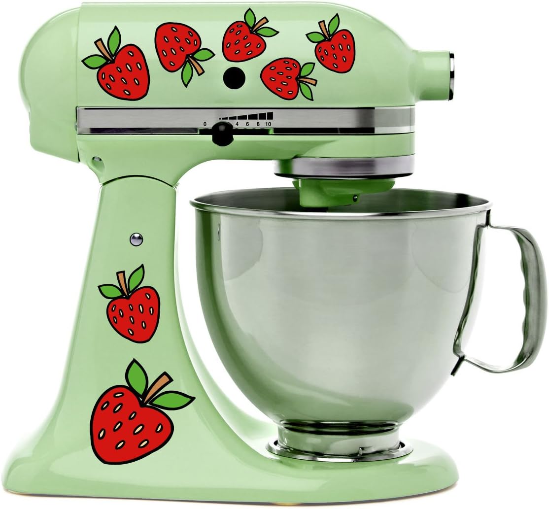 Amazon.com: Strawberry Bakery Decals for Kitchen Mixers Stickers : Home ...