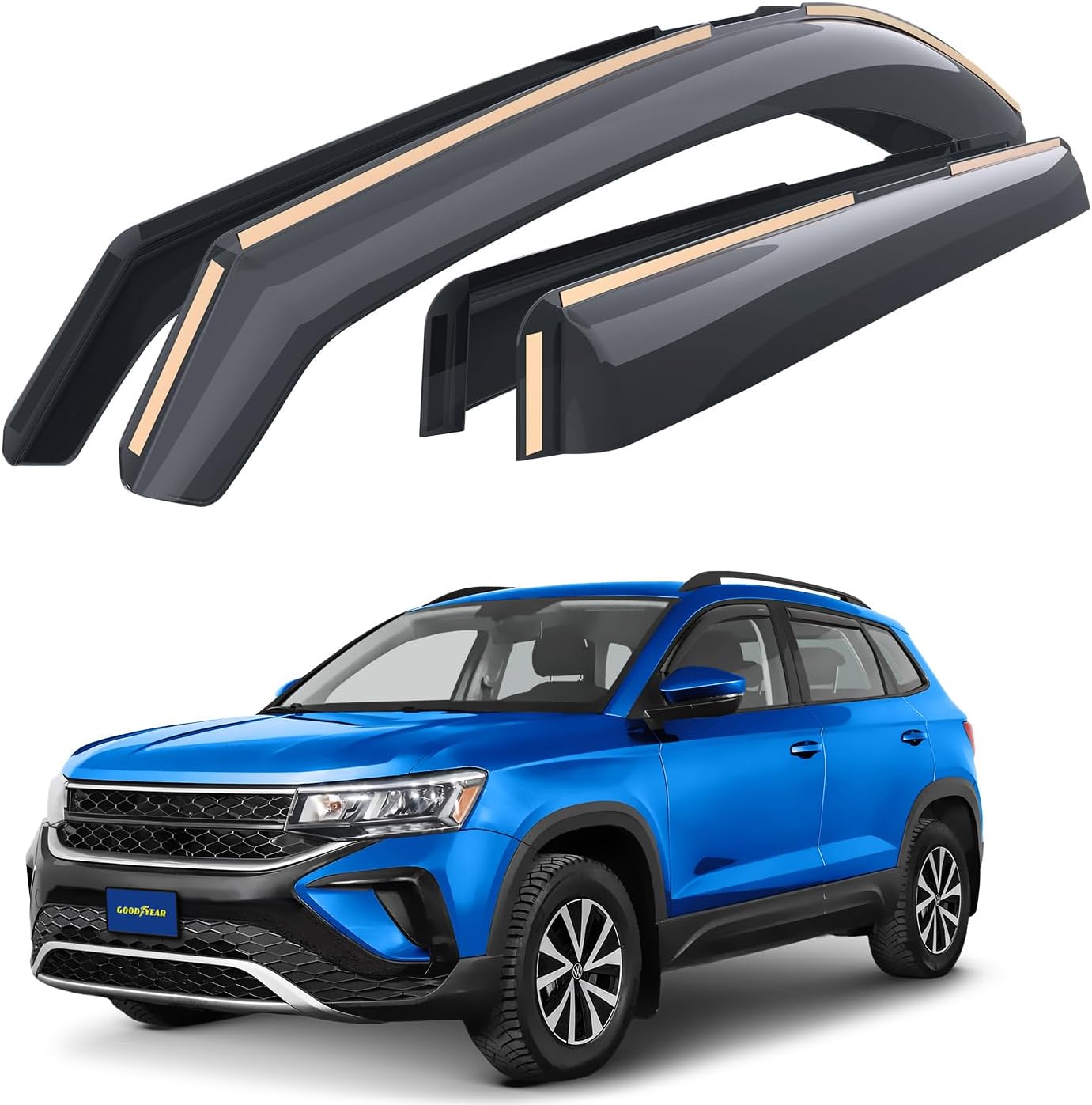 Amazon.com: Goodyear Shatterproof in-Channel Window Deflectors for ...