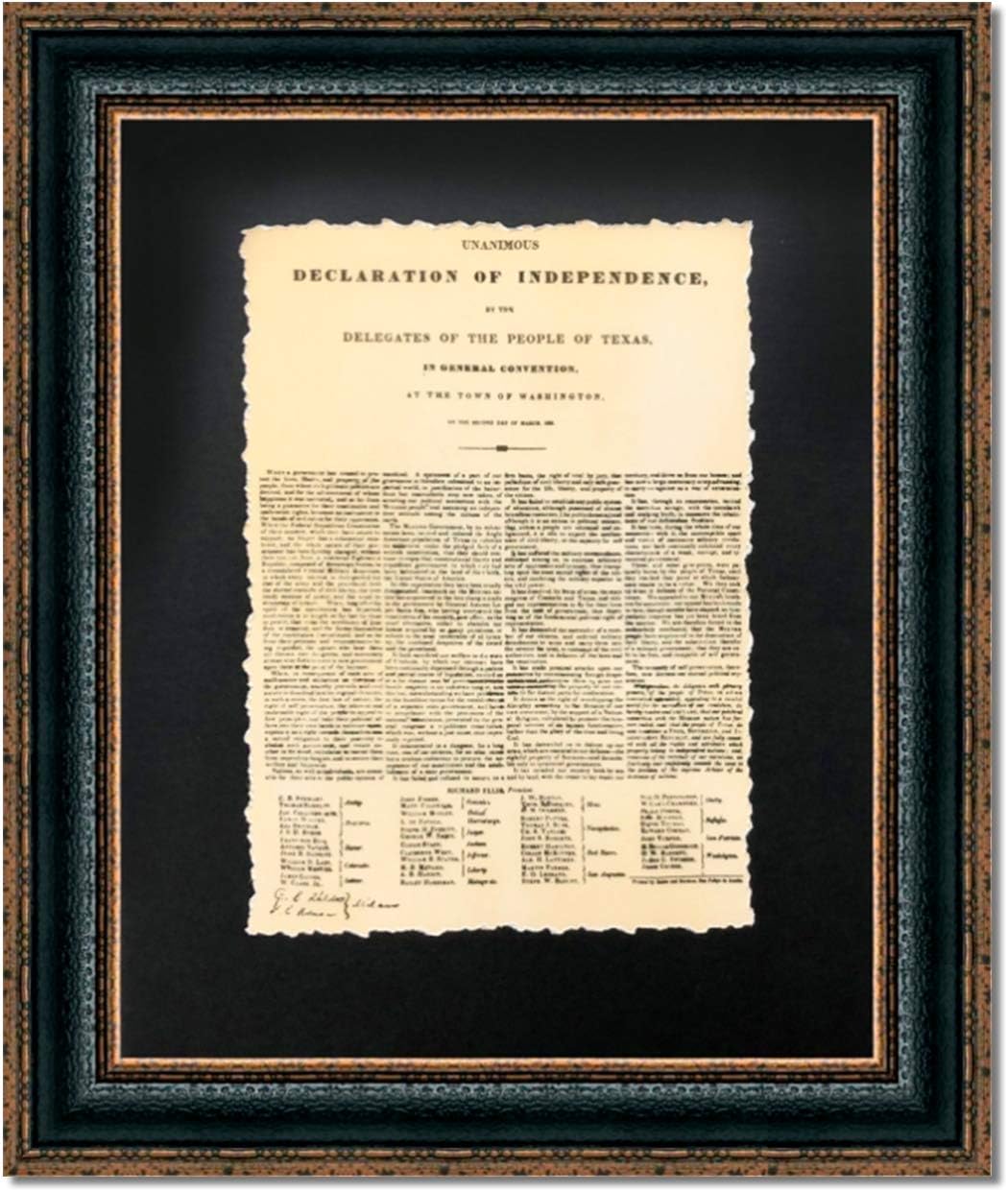 Amazon.com: Wall Art Giant | Travis Letter | Custom Framed Historic ...