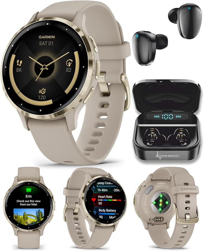 Amazon.com: Wearable4U - Garmin Venu 3S GPS Smartwatch AMOLED Display ...