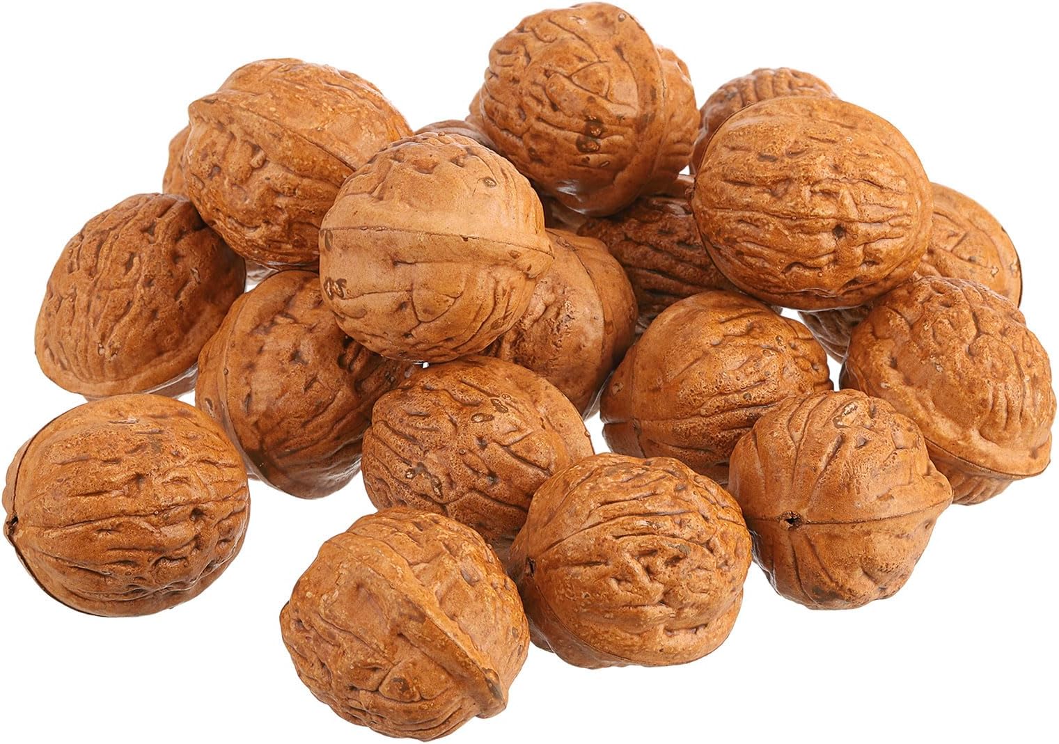 Amazon.com: uxcell 20pcs Fake Walnut, Artificial Lifelike Walnut ...
