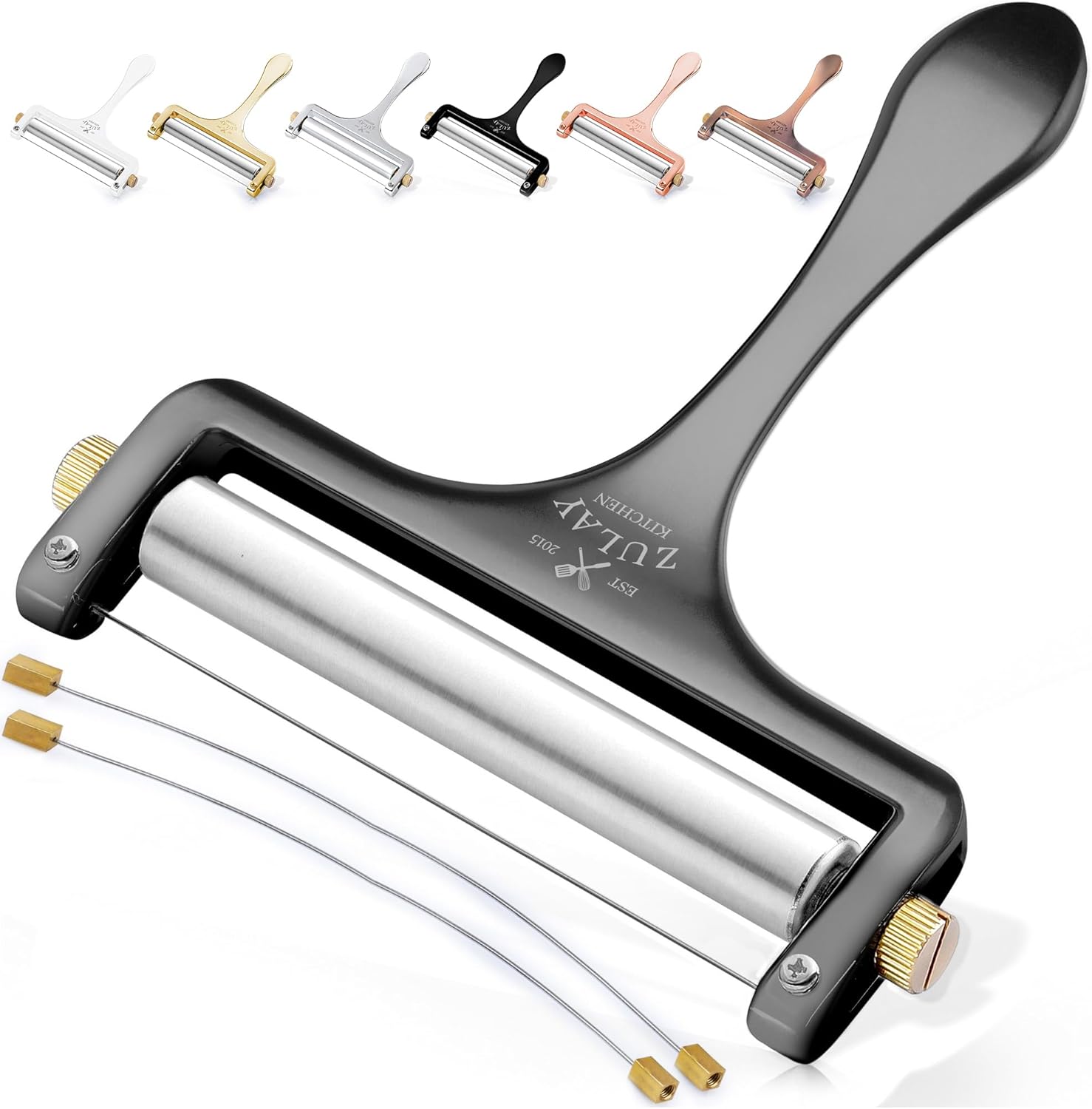 Amazon.com: Zulay Kitchen Stainless Steel Wire Cheese Slicer ...