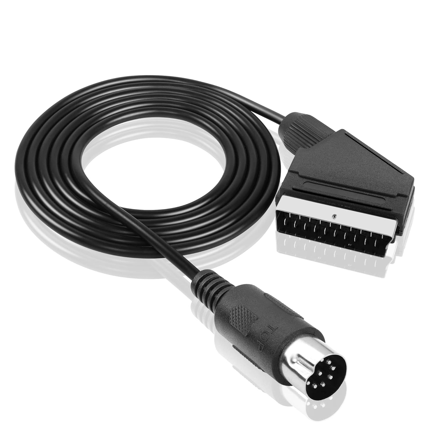 Amazon.com: YAODHAOD 1.8M / 6FT Scart Cable RGB AV Connector Cable ...