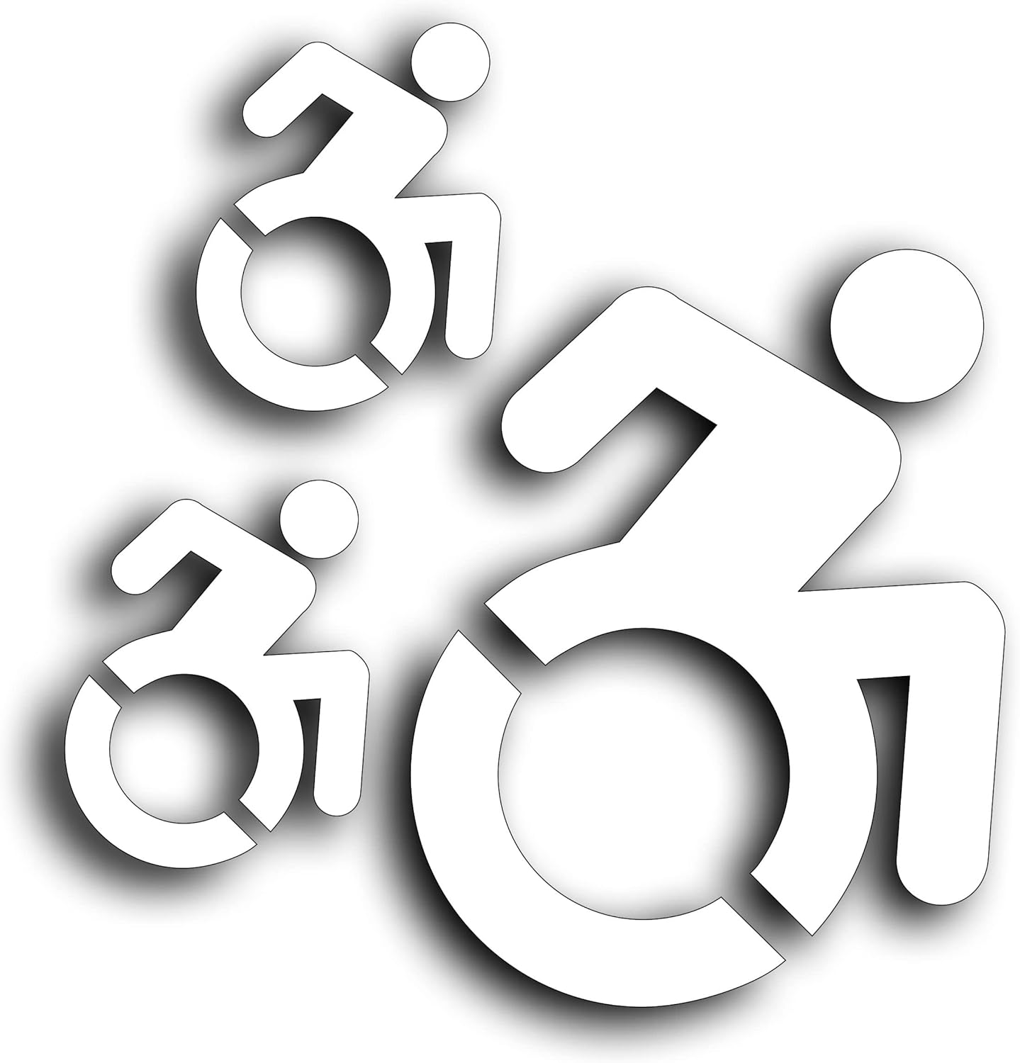 Amazon.com: 3X Set Handicap Decal Sticker New Accessible Icon for ...