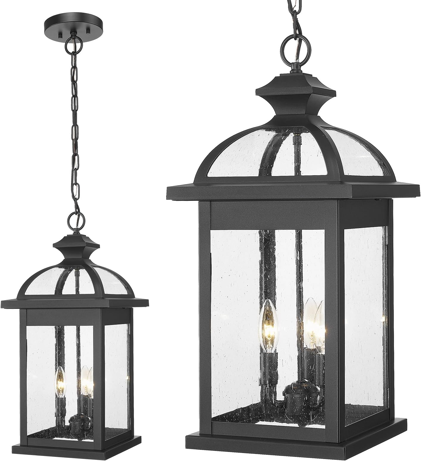 Darkaway Outdoor Pendant Lights for Porch, Extra Large 23inch Outdoor ...