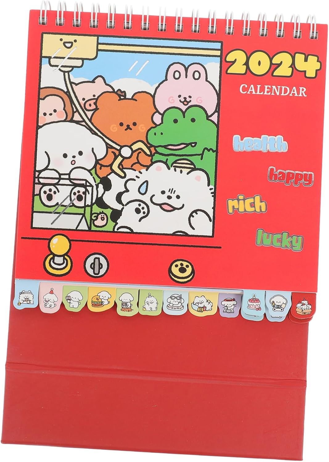 Amazon.co.jp: STOBOK 2024 Cartoon Desk Calendar Daily Planning Calendar ...
