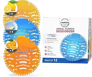 Amazon.com: Urinal Screen Deodorizer - (12 Pack) Anti-Splash Urinal ...