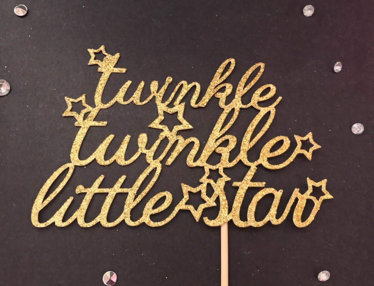 Atelier Elegance Twinkle Twinkle Little Star Cake Topper Little Star ...