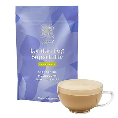 Amazon.com : Clevr Blends London Fog Latte - Earl Grey Tea Instant SuperLatte Mix with Oat Milk ...