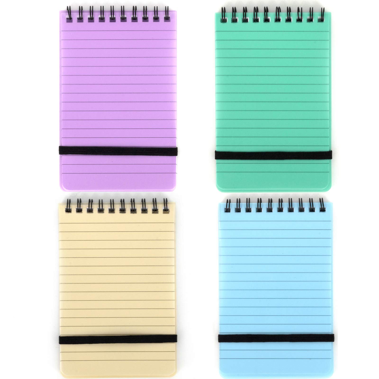 4 Pack Mini Spiral Note Book Small Notepads Spiral Pocket Notebook ...