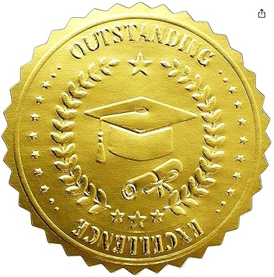 250 Pieces Gold Certificate Seals for Diploma Paper Philippines | Ubuy