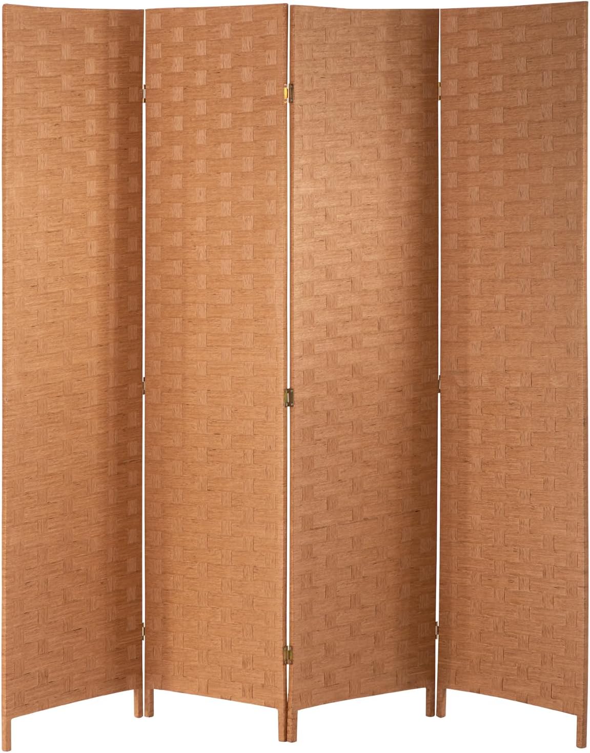 Amazon.com: PayLessHere Room Divider 6FT Wood Mesh Hand-Woven Room ...