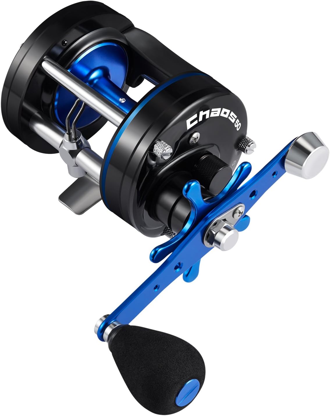 Amazon.com: Piscifun Chaos Round Baitcasting Reel Reinforced Metal Body ...