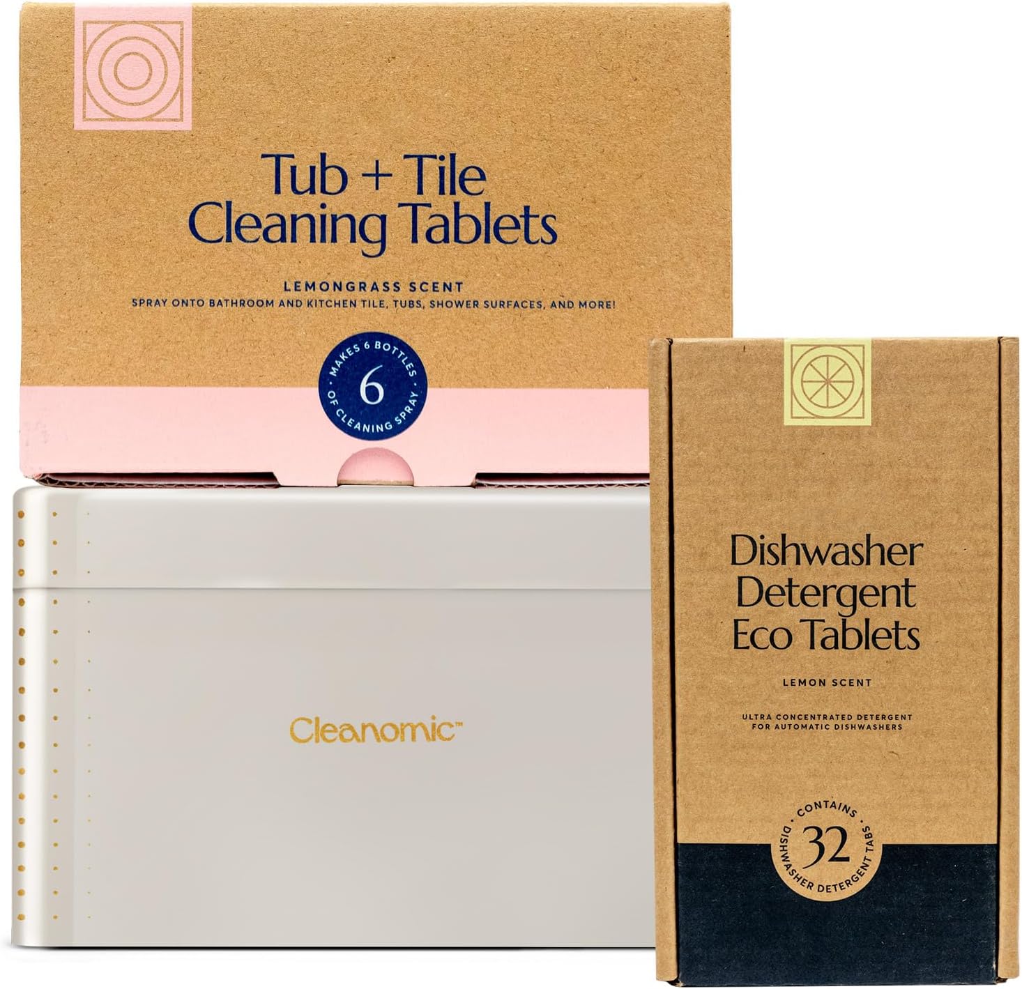 Amazon.com: CLEANOMIC Tub and Tile Tablets, Dishwasher Pods and Tablet ...