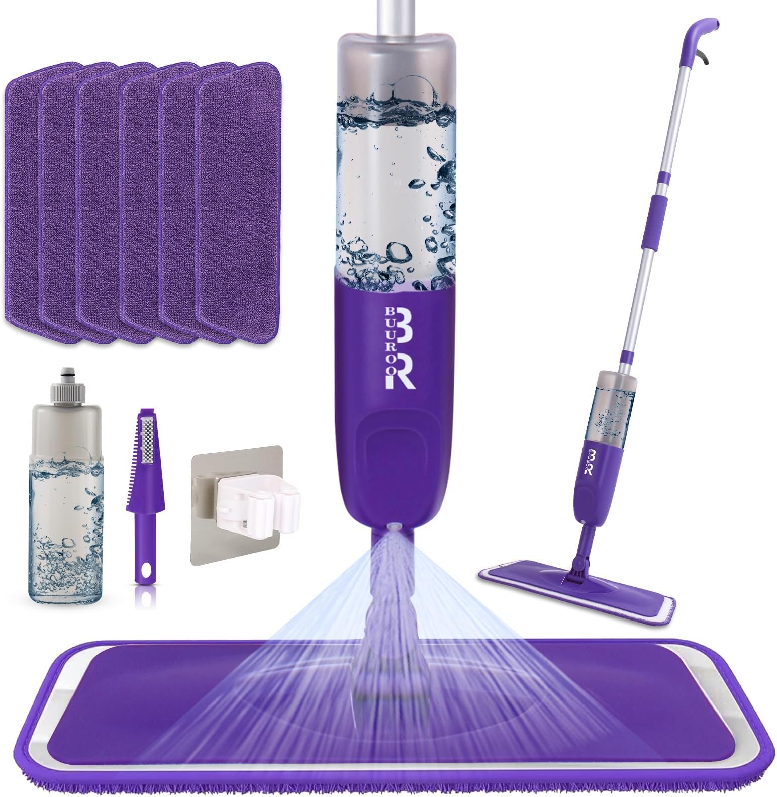 Amazon.com: KZKR Portable Mini Cleaning Mop, Self-Squeeze Small Mop ...