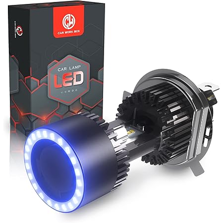 Amazon.com: 2PCS Car Angel Eye Fog Light, Round COB LED Lamp High Power Bright with White Halo ...