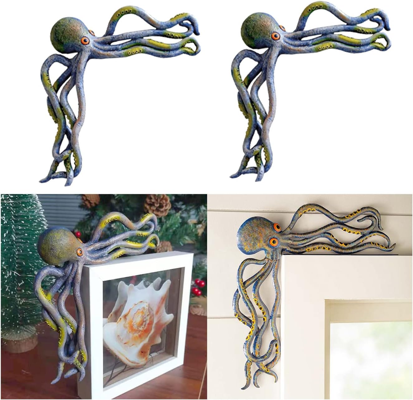 Amazon.com: PAHAYU 5.9 in Octopus Decor Gifts - Small Shelf Decor,Cute ...
