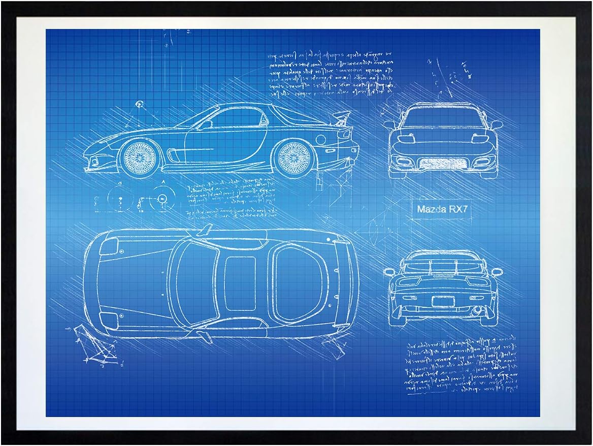 Amazon.com: DolanPaperCo #626 Mazda RX7 Fast and Furious (1993) Art ...