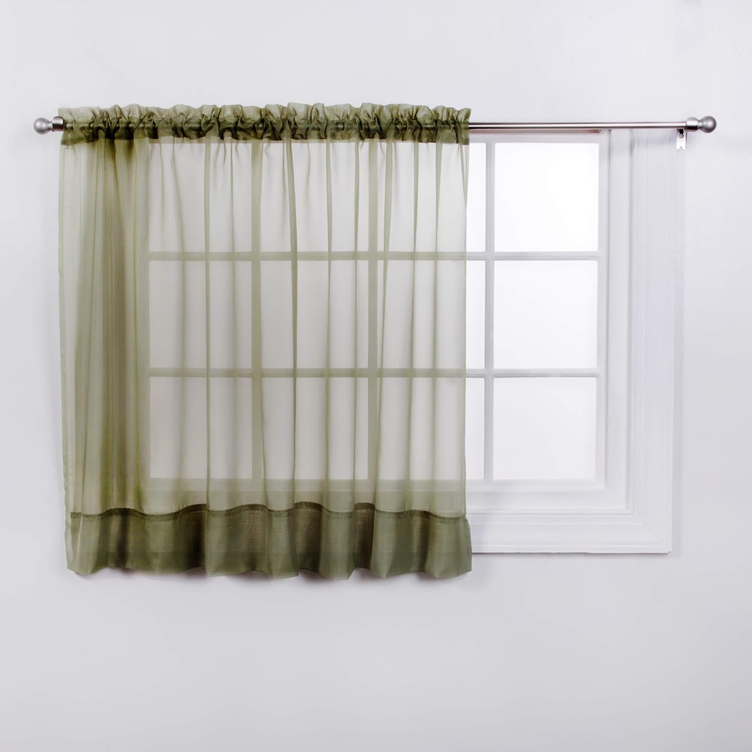 Amazon.com: Stylemaster Elegance Sheer Voile Panel, 60" x 36", Sage ...